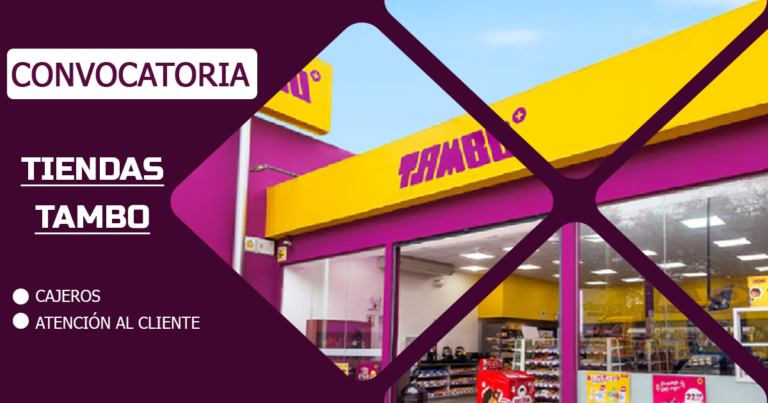 Convocatoria colaboradores y cajeros TAMBO - Plazas disponibles